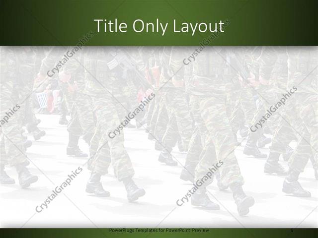 PowerPoint Template: military parade background depicting soldiers ...