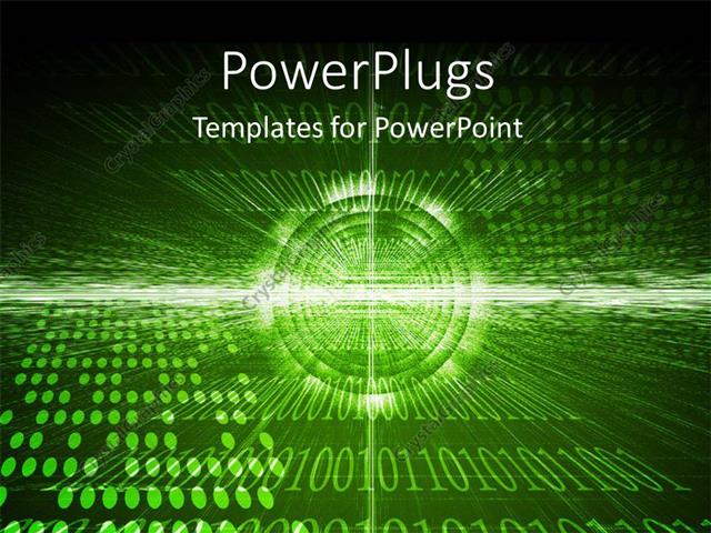 PowerPoint Template: a number of circles with binary numbers in the ...