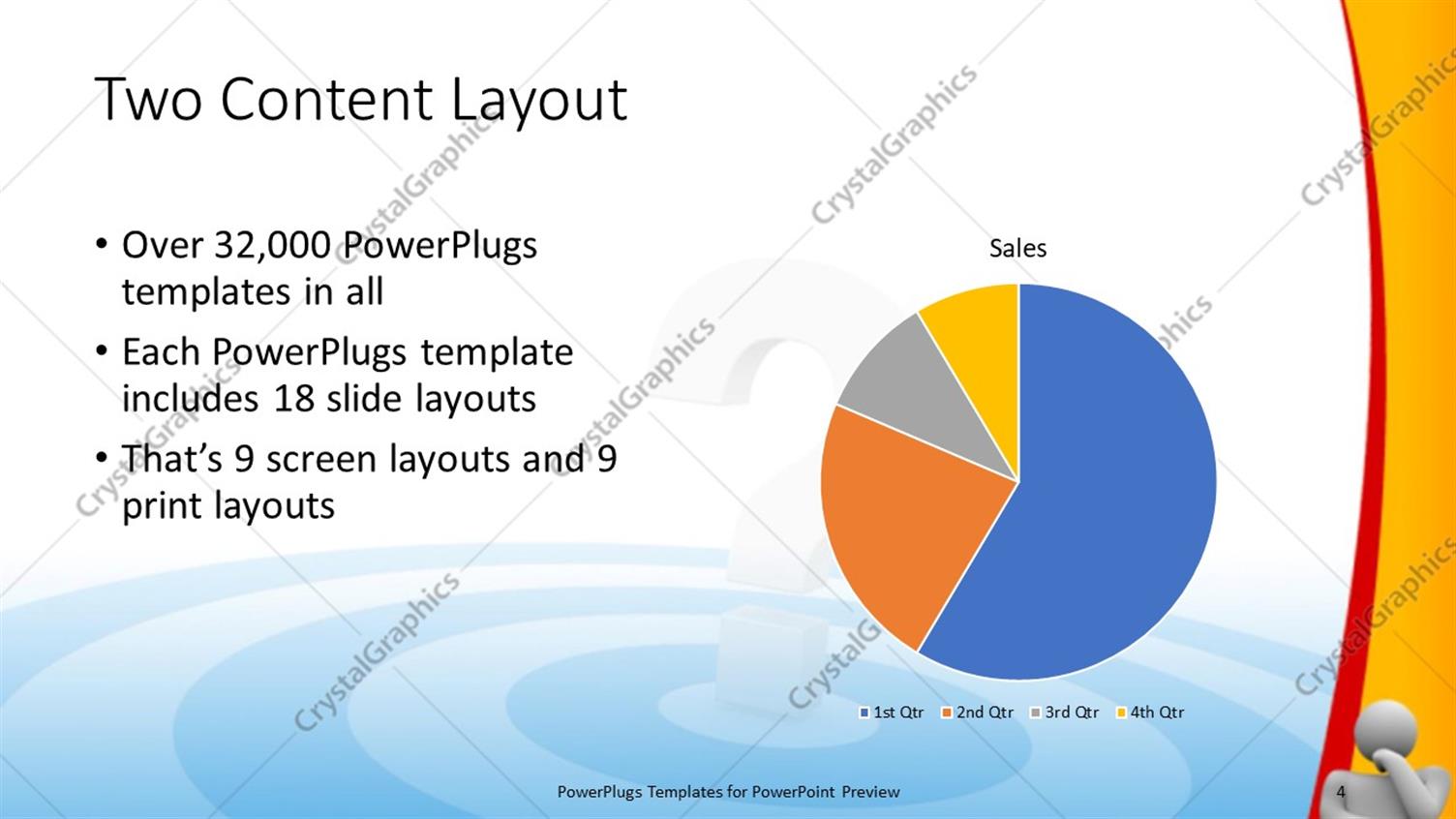 PowerPoint Template: a person who is confused with a question mark in ...