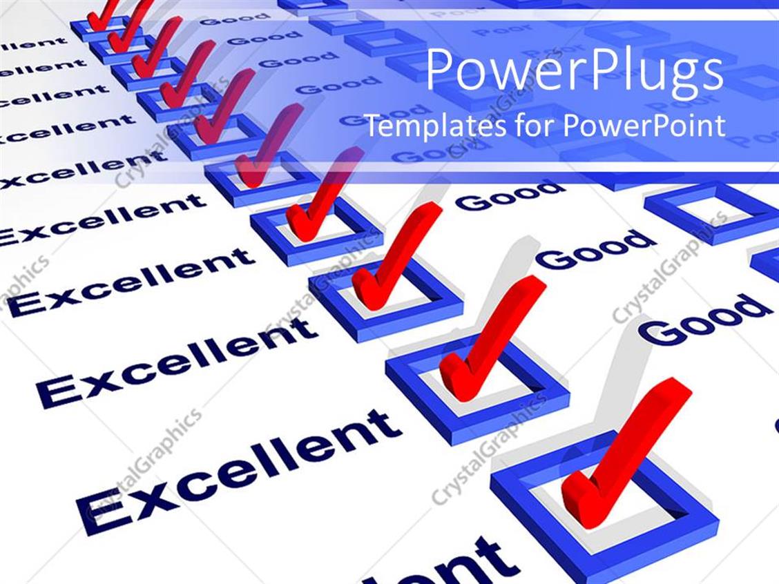 PowerPoint Template: a report card with all the excellent boxes being ...