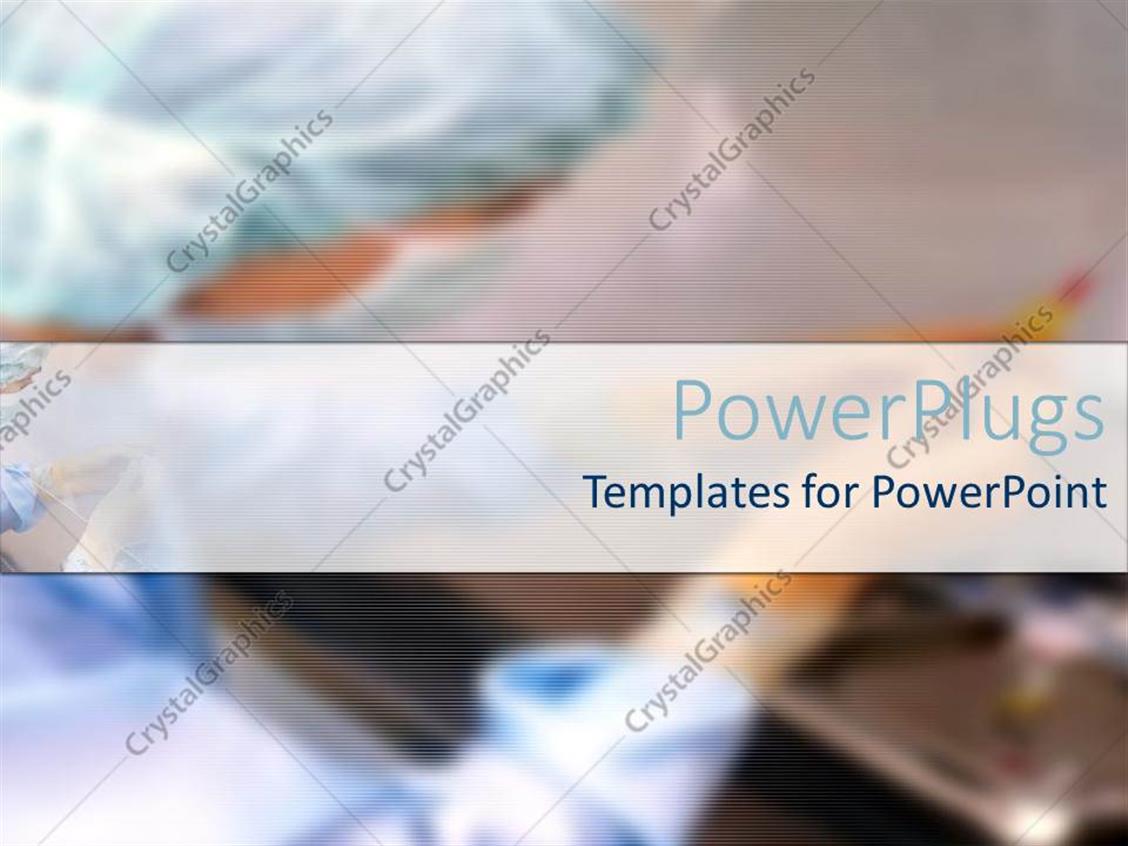 PowerPoint Template: a surgeon in the background with place for text ...