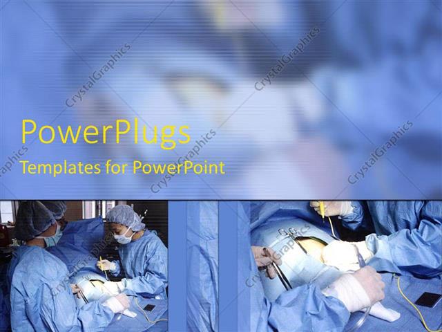 PowerPoint Template: a theme related to surgery in which various ...