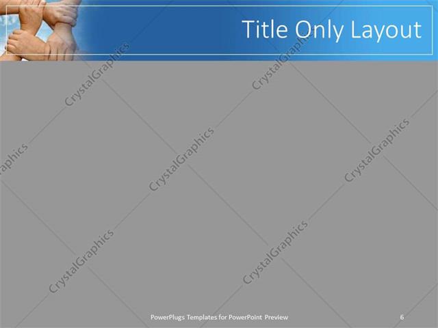 PowerPoint Template: various hands holding each other to show ...