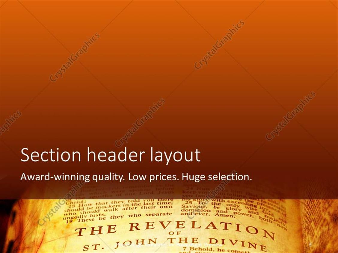 PowerPoint Template: Vintage style bible showing the book of ...