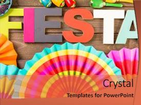 PowerPoint Template: table decorations for celebrating fiesta (bfggbxdey)