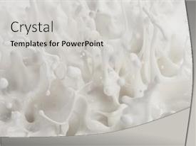 Cream Abstract Milk Wavy Background Fresh PPT template 98 | CrystalGraphics