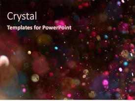 Abstract Neon Glitters Background PPT template 46 | CrystalGraphics