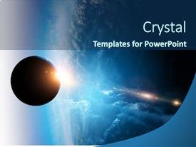 Abstract Planets And Space Background PPT template 47 | CrystalGraphics