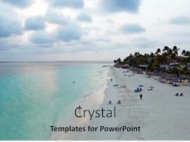 Aerial From A Beautiful Sunset PPT template 33 | CrystalGraphics