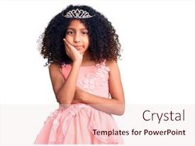 African American Child With Curly PPT template 83 | CrystalGraphics