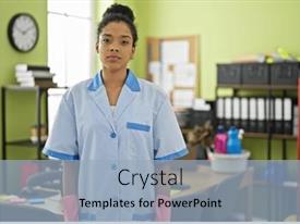 African American Woman Clean Professional PPT template 7 | CrystalGraphics