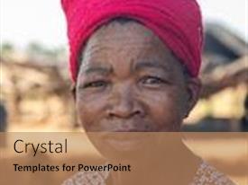 African Woman At Her Farm PPT template 54 | CrystalGraphics