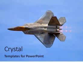 Air Force F 22 Raptor Fighter Jet PPT template 73 | CrystalGraphics