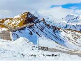 Alpine Panoramic Mountain Road Grossglocknerstrasse PPT template 68 ...