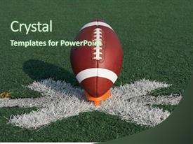 American Football Ready For Kickoff PPT template 58 | CrystalGraphics