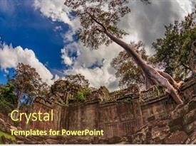 Ancient Buddhist Khmer Temple PPT template 43 | CrystalGraphics