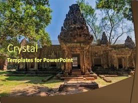 Ancient Buddhist Khmer Temple PPT template 61 | CrystalGraphics