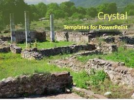 Ancient Ruins In Dion Greece PPT template 19 | CrystalGraphics