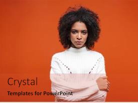 Angry Upset Young African Woman PPT template 36 | CrystalGraphics