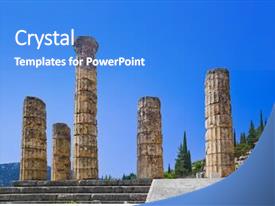 Ancient Greek Temple Apollo In PPT template 45 | CrystalGraphics