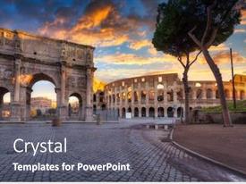 Colosseum Arch Of Constantine The Great PPT template 81 | CrystalGraphics