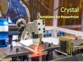 Fire Robot Arm For Metal PPT template 78 | CrystalGraphics