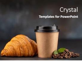 Aromatic Coffee In A Paper PPT template 81 | CrystalGraphics