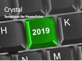 Arrow Events Computer Keyboard With 2019 Key PPT template 86 ...