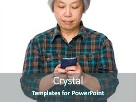 Asian Old Woman Play PPT template 36 | CrystalGraphics