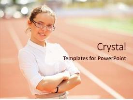 Businesswoman Sport Manager And Executive PPT template 91 | CrystalGraphics