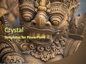 Bali Culture Temple Entrance Indonesia PPT template 97 | CrystalGraphics