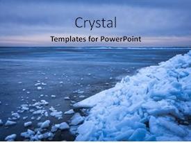 Baltic Sea Beach At Winter PPT template 53 | CrystalGraphics