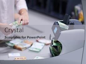 Bank Employees Using Money Counting PPT template 36 | CrystalGraphics