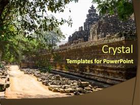Baphuon Part Of Khmer Angkor PPT template 76 | CrystalGraphics