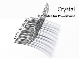 Bar Code Barcode Shaped Like Eyelashes Use PPT template 28 ...
