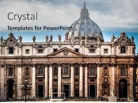 Basilica Di San Pietro Vatican PPT template 28 | CrystalGraphics