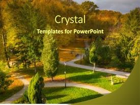 Beautiful Autumn In The Park PPT template 28 | CrystalGraphics