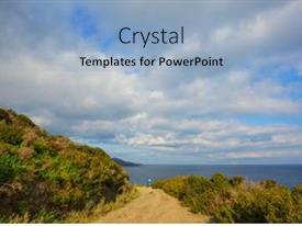 Beautiful Landscapes On The Carian PPT template 37 | CrystalGraphics
