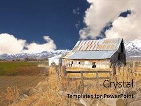 Beautiful Old Barn PPT template 60 | CrystalGraphics