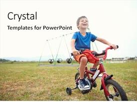 Bike With Bicycle Training PPT template 73 | CrystalGraphics