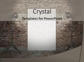 Billboard In Old Studio Urban PPT template 38 | CrystalGraphics