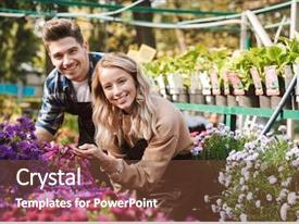 Bioimaging Image Of Two Amazing Gardeners PPT template 19 | CrystalGraphics