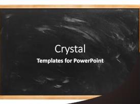 Blackboard With Traces Of Chalk PPT template 40 | CrystalGraphics
