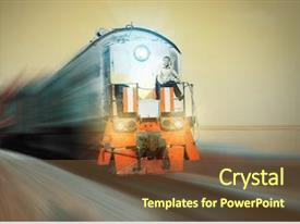 Blurry Train With Crazy Driver PPT template 31 | CrystalGraphics