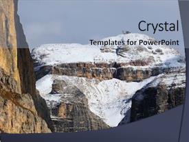 Boeing Piz Boe View Of Top PPT template 99 | CrystalGraphics