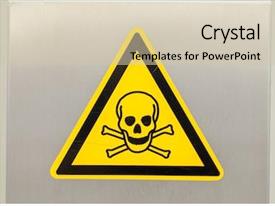 Bone Chemistry Yellow Warning Sign With Skull PPT template 44 ...