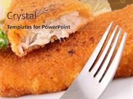 Breaded Fish PPT template 85 | CrystalGraphics