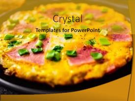 Breakfast Scrambled Eggs With Ham PPT template 34 | CrystalGraphics