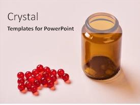 Brown Glass Vitamin Bottle PPT template 62 | CrystalGraphics