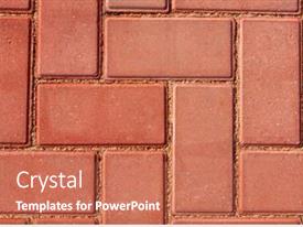 Brown Paving Tile For Background PPT template 89 | CrystalGraphics